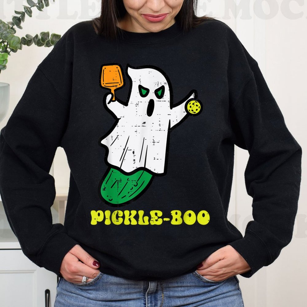 Halloween Pickleball Pickle Boo Ghost Costume Men Wom… - Gem